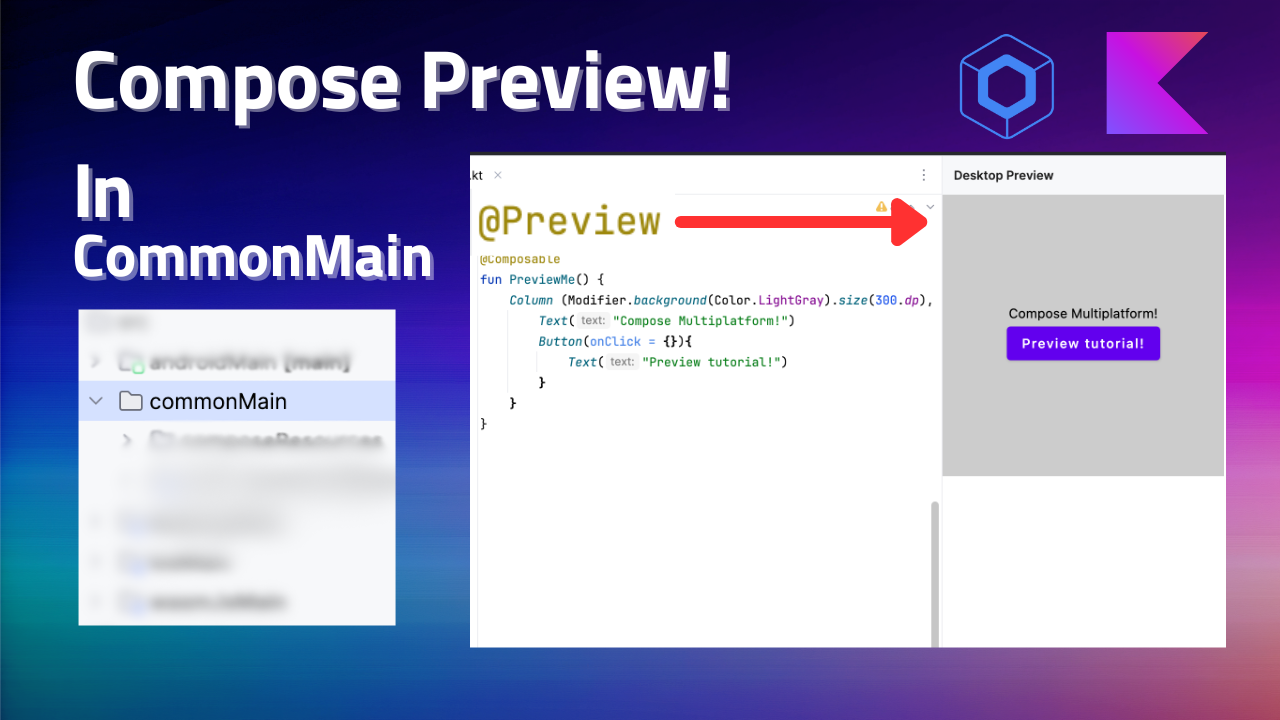 How to preview your UI in Compose multiplatform (Android studio / Intellij) – Taha Ben Ashur